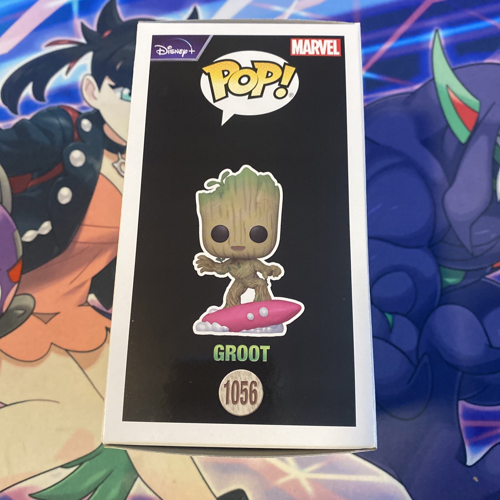 Funko Pop I AM GROOT 1056 Marvel Collector Corps Surfing Groot With ...