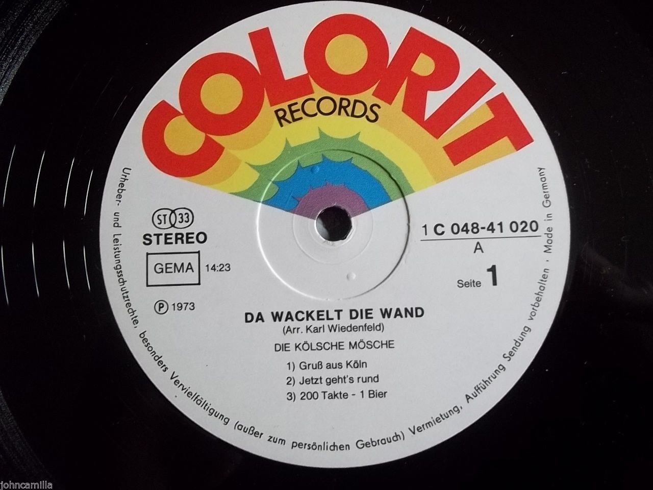 DIE KOLSCHE MOSCHE - DA WACKELT DIE WAND - LP/RECORD - COLORIT - 1C 048 ...