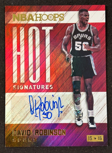 2015-16 NBA Hoops Hot Signatures DAVID ROBINSON AUTO | eBay