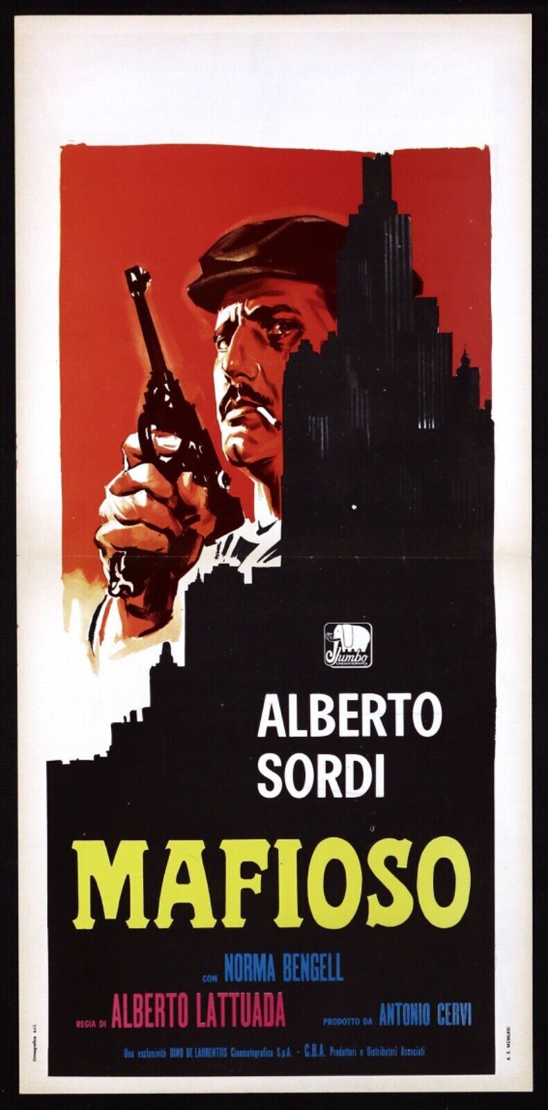 THE MAFIOSO POSTER ALBERTO SORDI R70S ITALIAN-AMERICAN MAFIA PLAYBILL ...