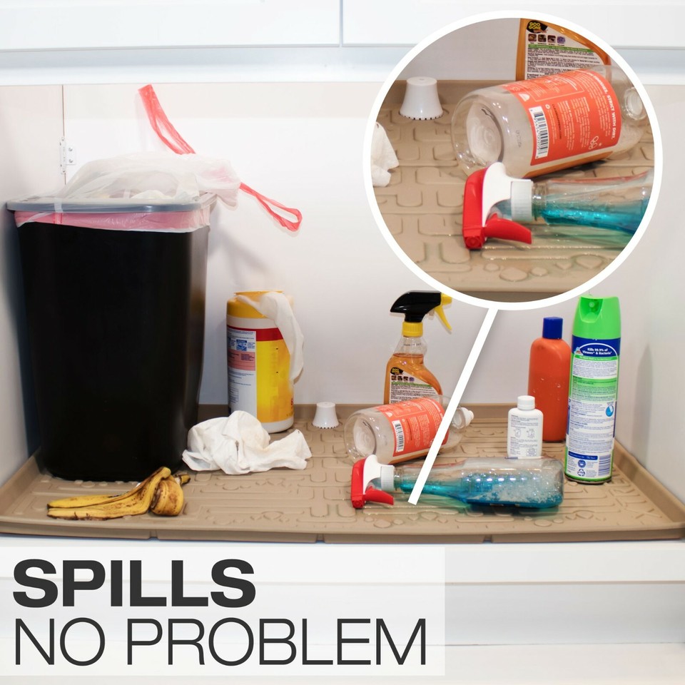 Xtreme Mats Under Sink Kitchen Cabinet Mat Drip Tray Liner - Various ...