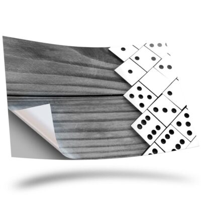 1 x Vinyl Sticker A2 - BW - Domino Pattern Dominoes Game #36879 | eBay