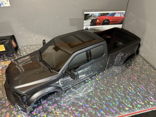 CEN Racing F0RD F-450 Complete Body Set Gray Painted Metallic Dually ...