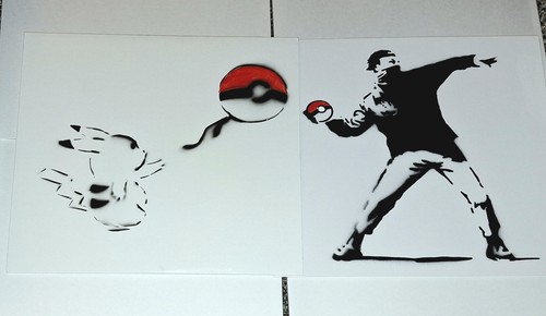 Moonshake Pokémon Pikachu Banksy 75/100 Test Press with Flower Thrower ...
