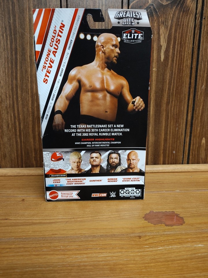 Stone Cold" Steve Austin WWE Mattel Elite Collection Greatest Hits ...