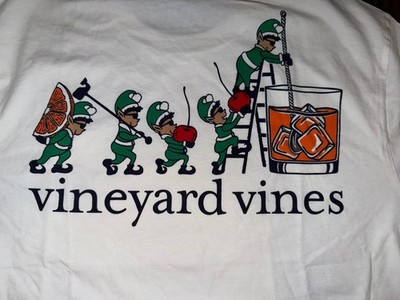 Vineyard Vines Men’s Christmas Elf Cocktail SS Tee White Medium NWT | eBay