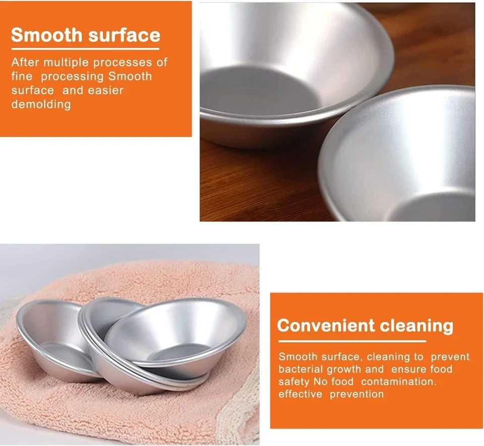 10Pcs Individual Yorkshire Pudding Tins,Dariole Moulds,Yorkshire ...