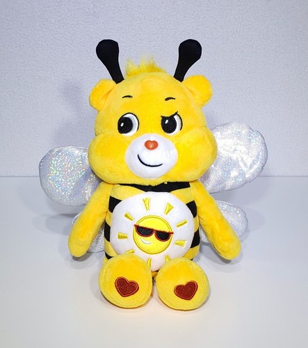 Care Bears FUNSHINE BEAR Yellow Sun Bumble Bee Plush Toy Glitter Wings ...