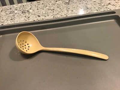Copco Melamine Almond/Beige Slotted Ladle/Soup Spoon Scoop 11.5” #651 ...