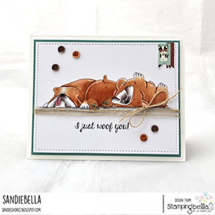 New Stamping Bella Cling Rubber Stamp BELLA'S EXCL DOGS BULLY TRIO free ...