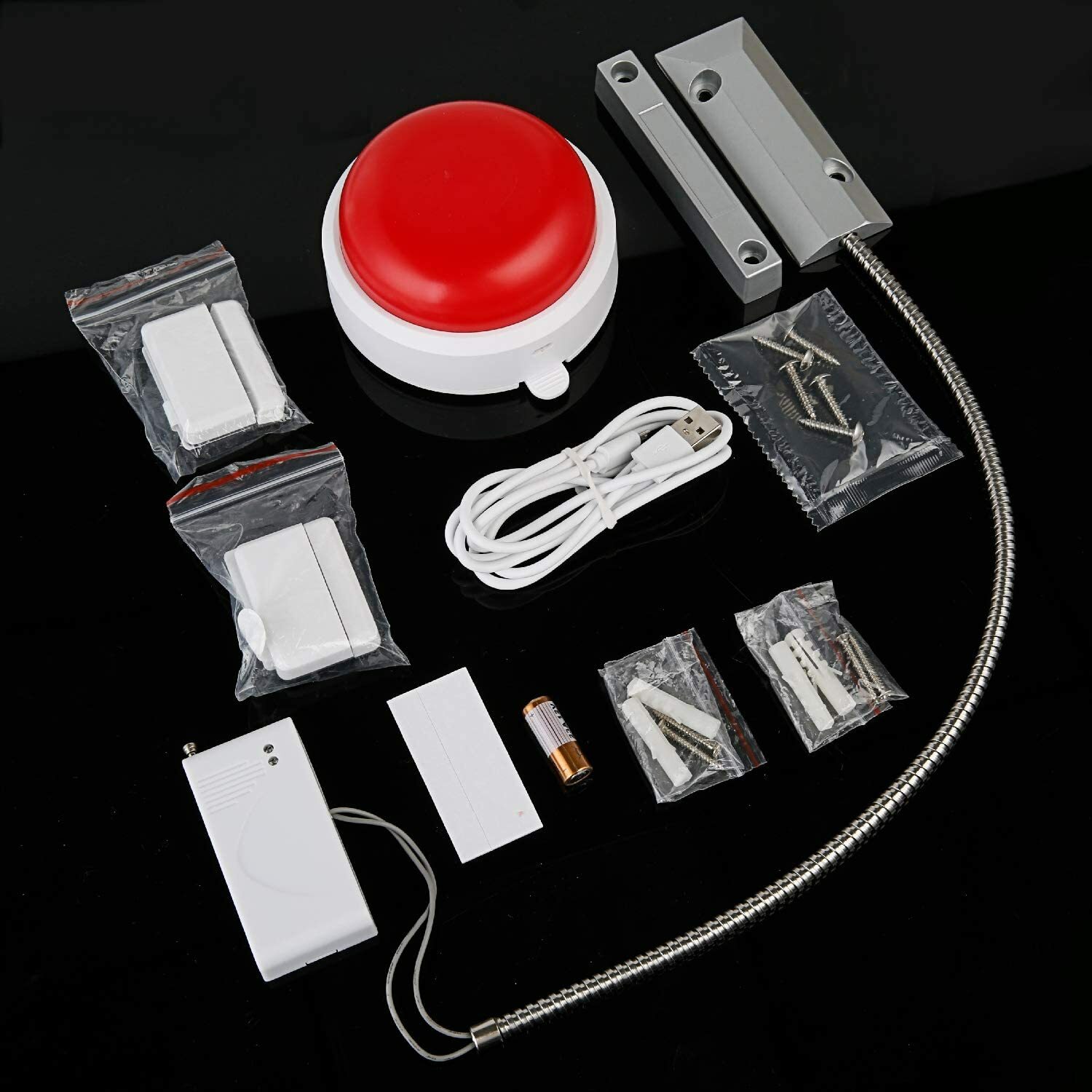 Wireless Home Security Burglar Alarm Kit with Door Window Sensor, Siren ...
