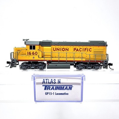 Atlas N Trainman Scale Union Pacific Locomotive GP15-1 Diesel Engine ...