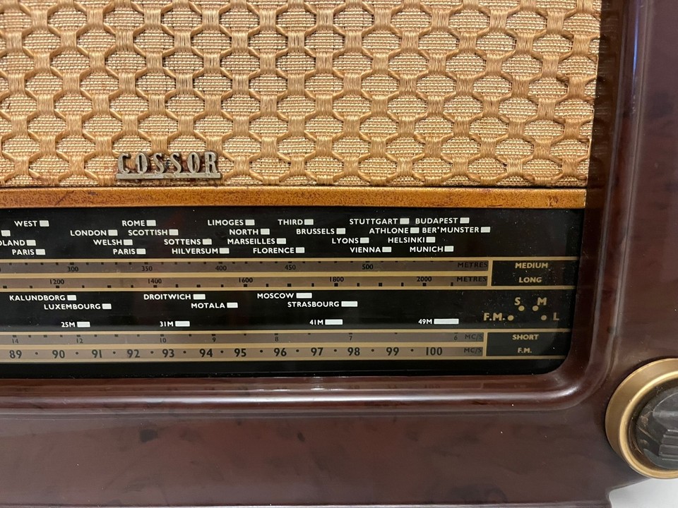 Vintage Cossor Model 524 Valve Radio | eBay UK