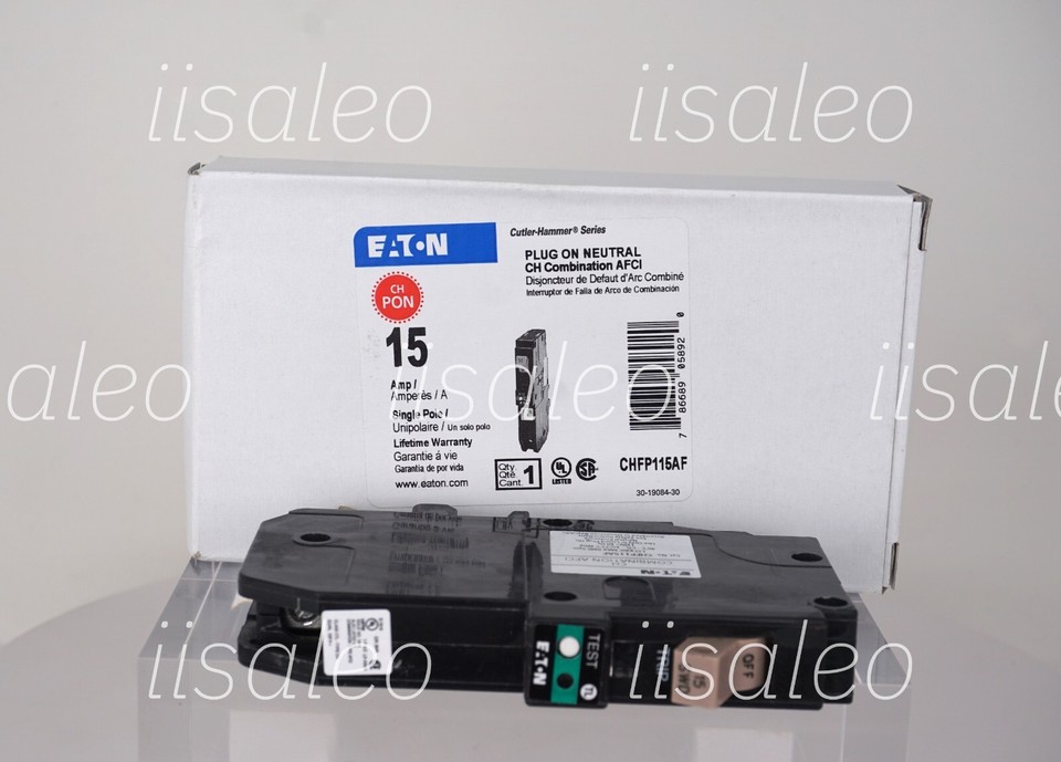 10 x Eaton CHFP115AF 1 pole 15 Amp Plug on neutral arc-fault NEW QTY | eBay
