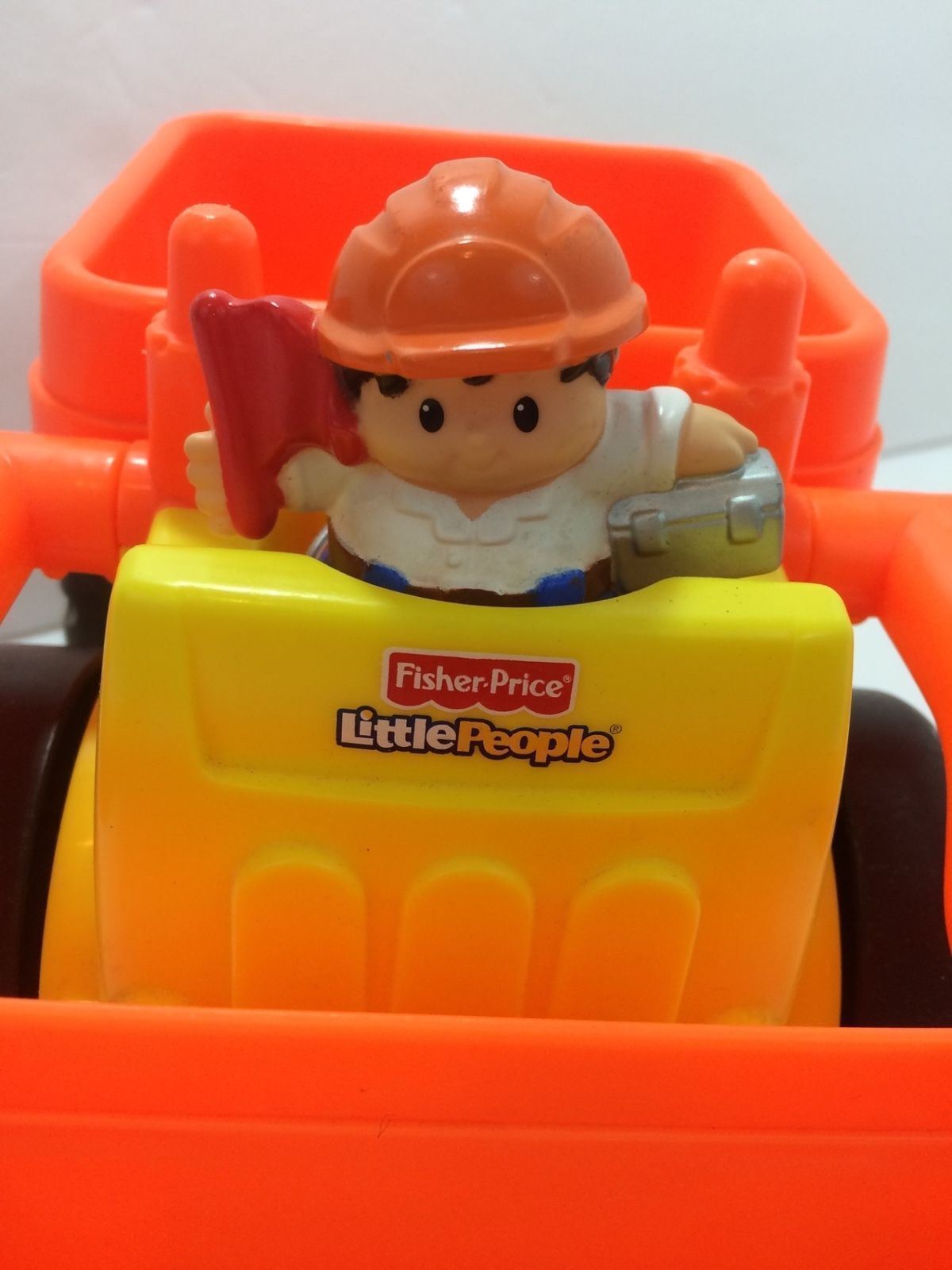 Fisher-Price Little People Builders Build n Drive Front Loader Tractor ...