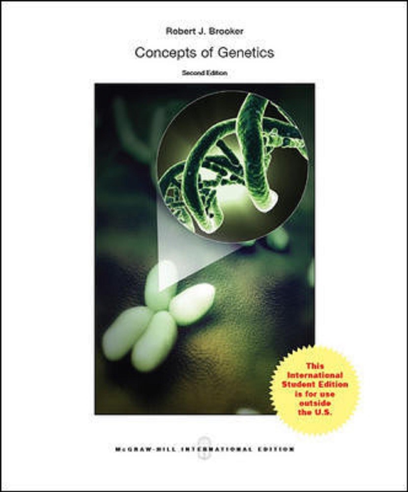 Concepts of Genetics by Robert J. Brooker (2015, Trade Paperback) for ...