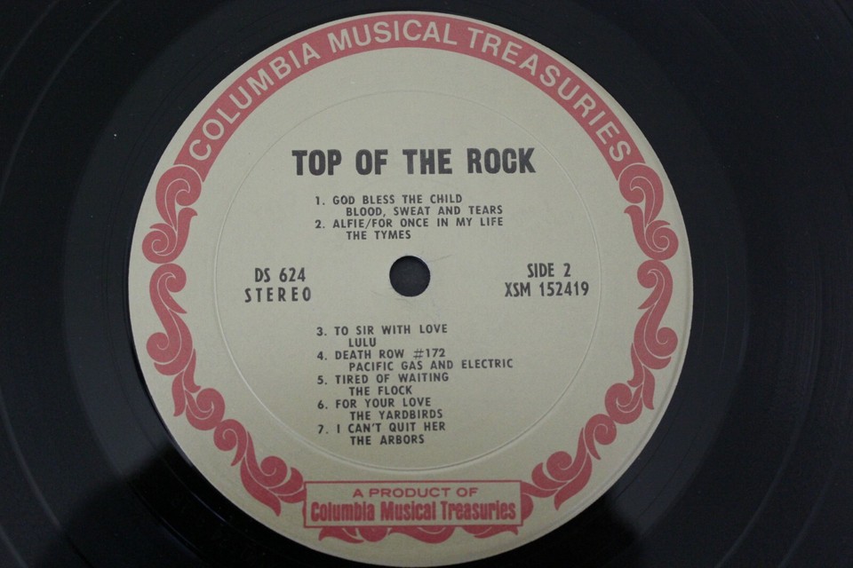 TOP OF ROCK - COLUMBIA MUSIC TREASURIES - P2S 5428 - RELEASED 1970 ...
