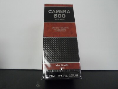 Camera 600 Max Deville EDT Spray 3.3 oz / 100 ml New In Sealed Box . | eBay