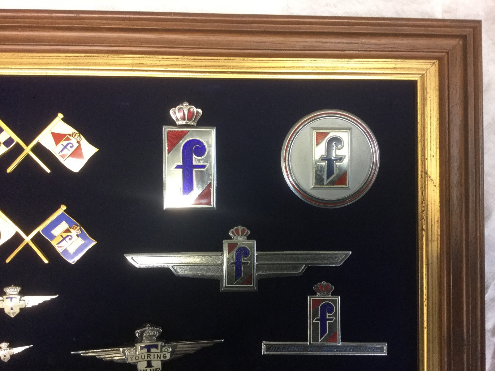 rare ITALIAN Classic Enameled Badge Emblem Collection 10 badges in ...