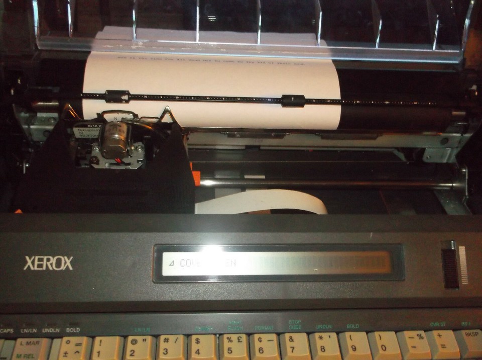 Xerox Heavy-Duty Office Typewriter Word Processor With Memory Xerox ...