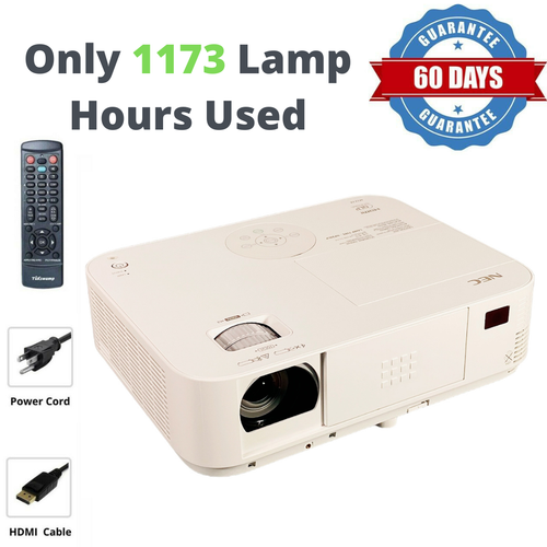 NEC M323X DLP Projector 3200 ANSI HD 1080p - 1173 Lamp Hours Used w ...