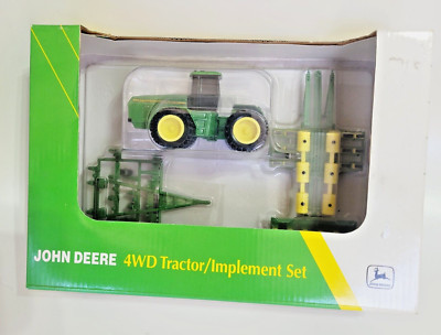 ERTL No.5805 John Deere 4WD Tractor/Implement Set 1/64 Scale Replica ...