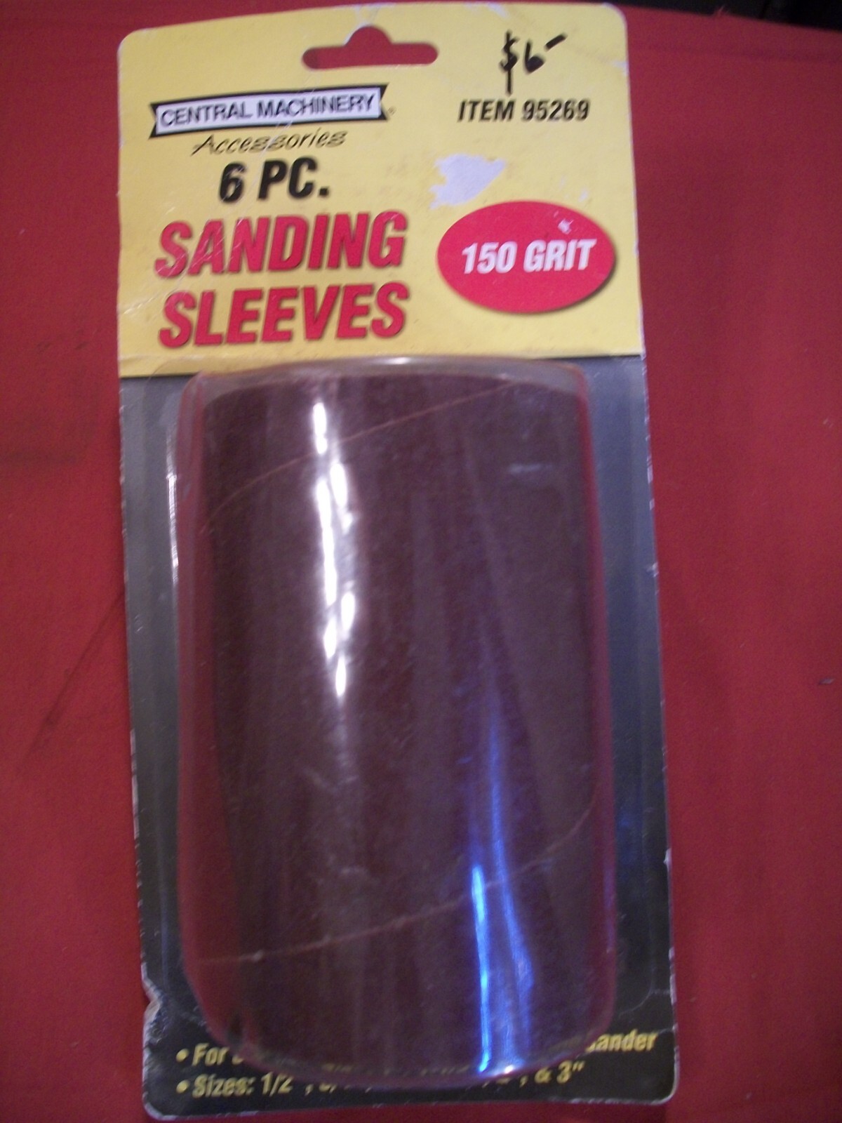 6 Piece Sanding Sleeve Set for Oscillating Spindal Sander #95269, NIB ...