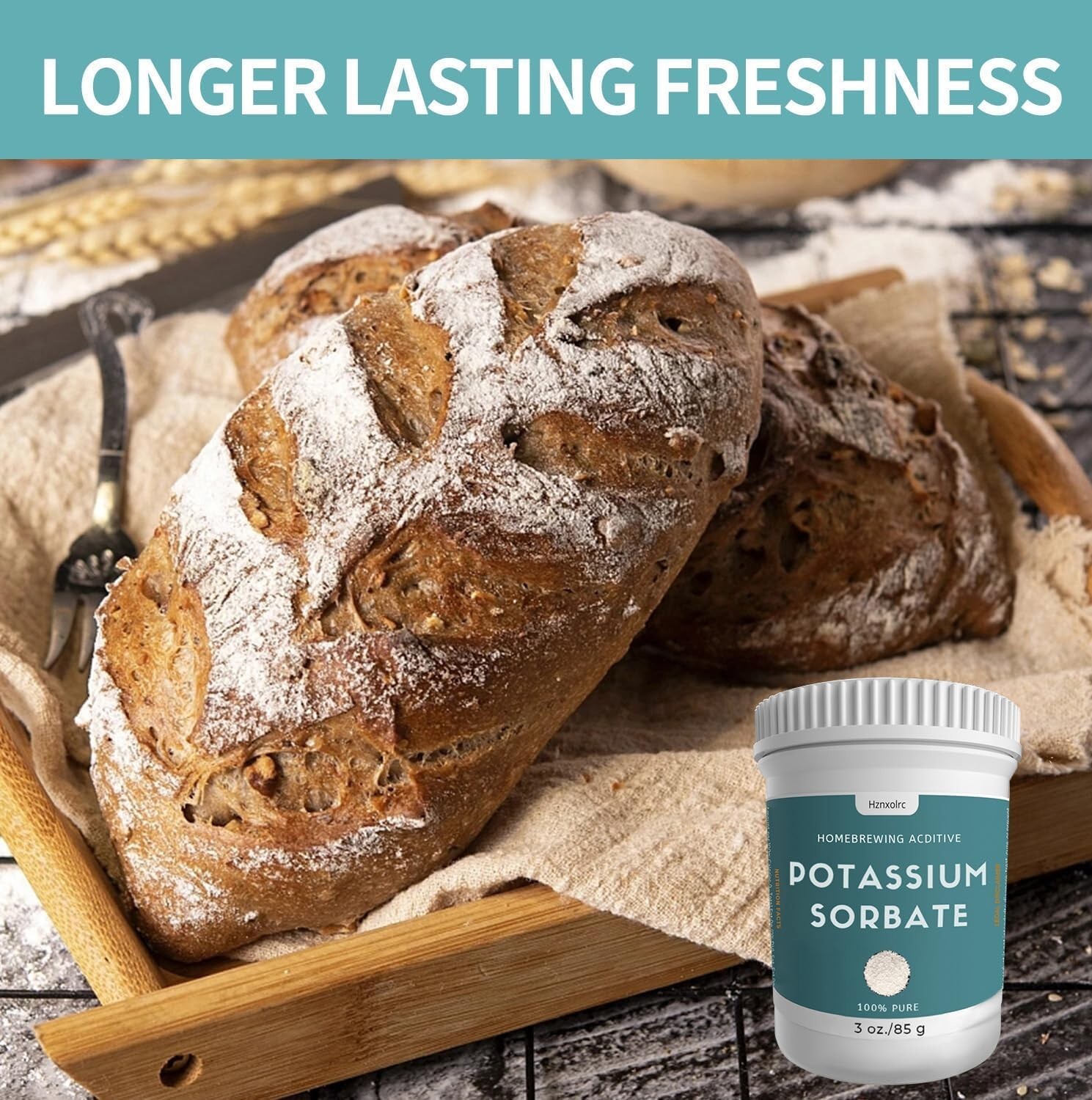 3 oz Potassium Sorbate Food Grade, 100% Pure, Premium Potassium Sorbate ...