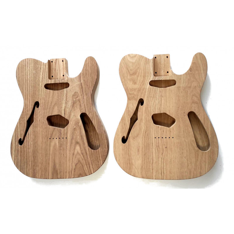 Unfinished 2 pieces Roasted Swamp ash Body Thinline Telecaster style | eBay
