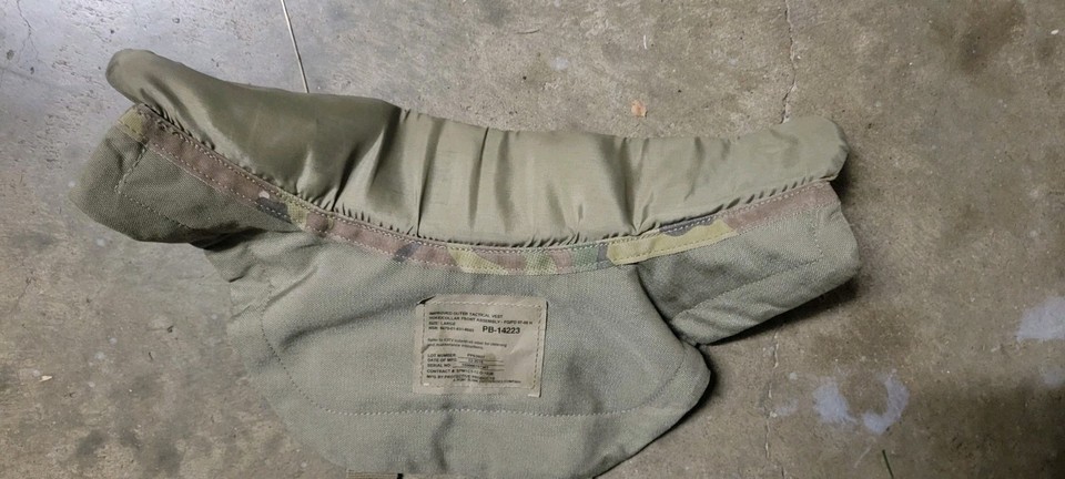 ARMY USGI YOKE COLLAR BACK ASSEMBLY IMPROVED OUTER TACTICAL VEST SIZE ...