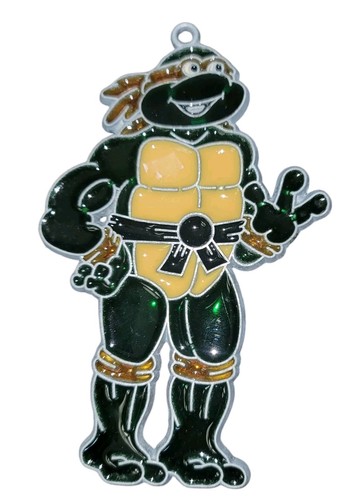 Vntg Stained Glass Teenage Mutant Ninja Turtles TMNT Suncatcher ...