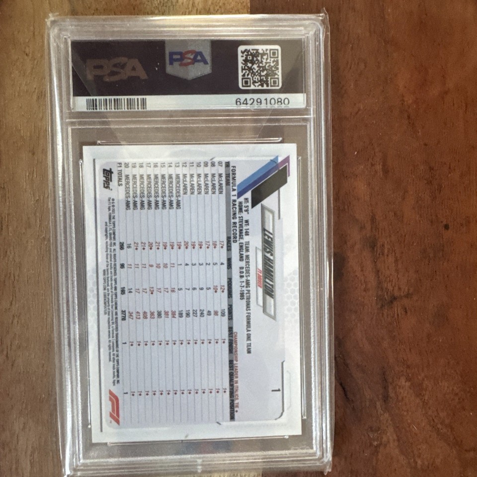 Lewis Hamilton 2021 Topps Chrome F1 #1 Helmet Image Variation IV SP ...