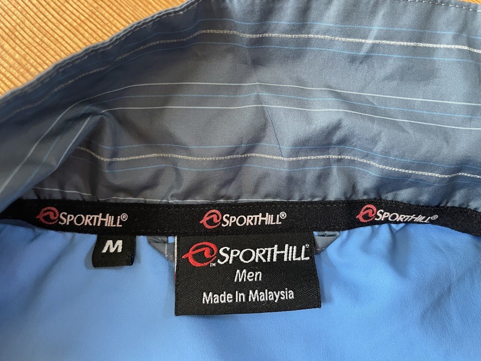 Sporthill Men’s Lighthouse Vest Size M Pale Blue Run Ski Hike Fish ...