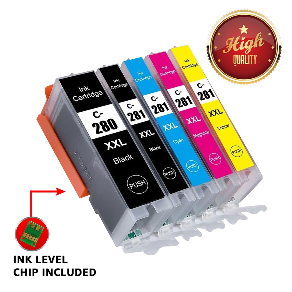 PGI 280 CLI 281 XXL Printer Ink Cartridges use for Canon TR8620A TS702A ...