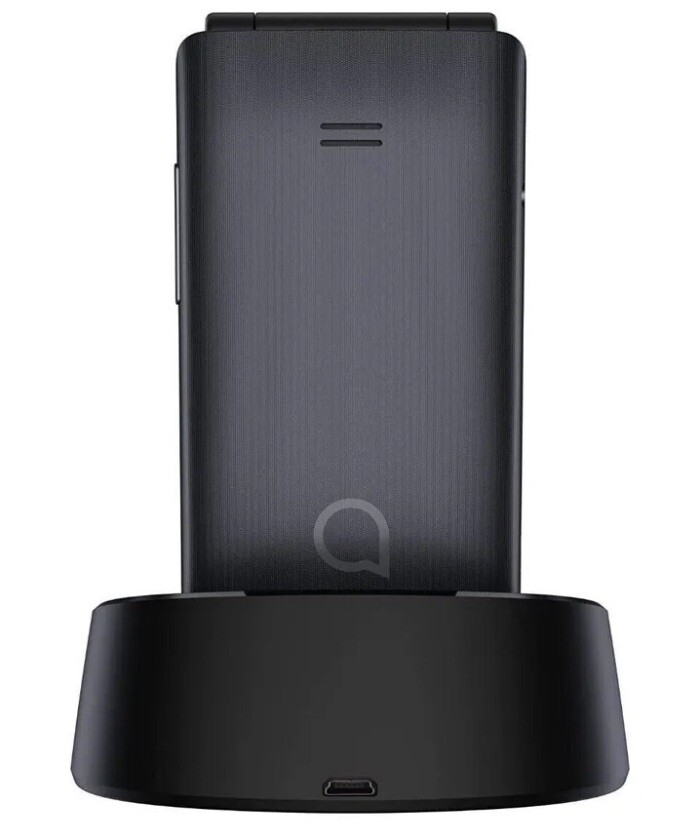 Brand New Alcatel 3082X 4G Dark Grey Flip Folding Big Button Classic ...