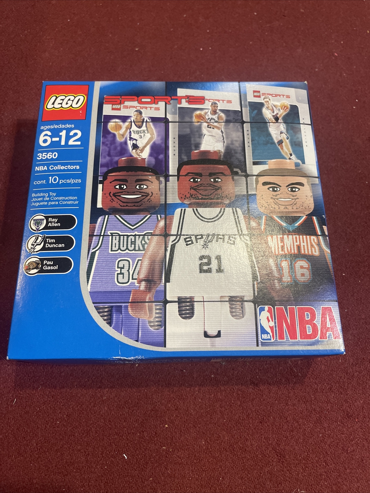 LEGO Sports: NBA Collectors #1 (3560); RAY ALLEN, TIM DUNCAN, PAU GASOL ...