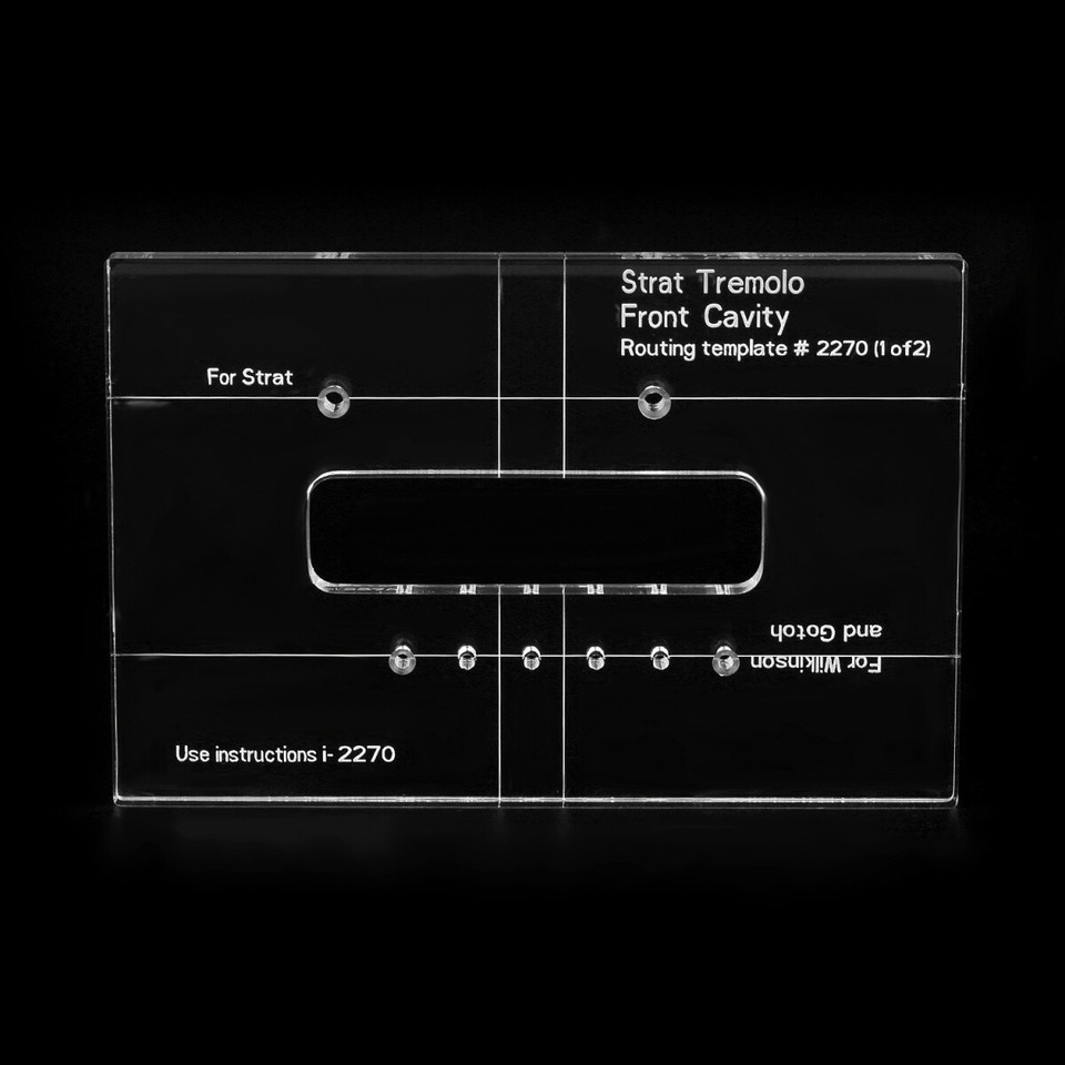 Musiclily Pro CNC Tremolo Bridge Routing Template For Traditional Strat ...