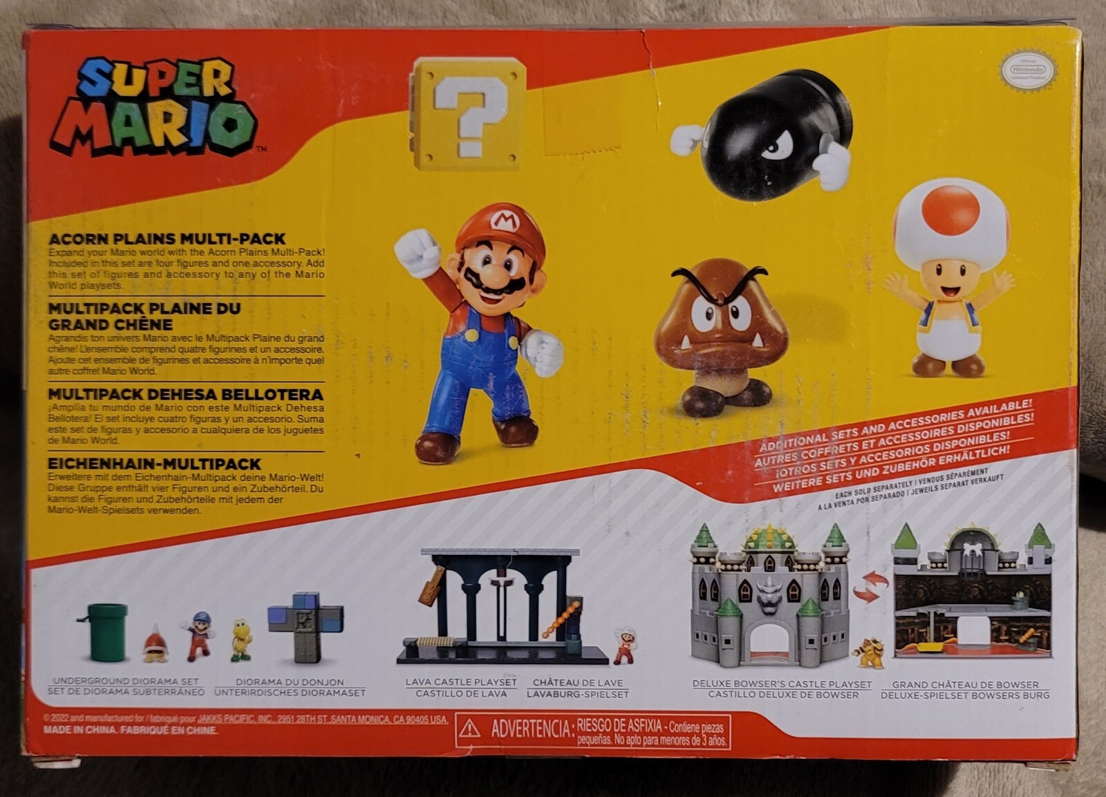 NEW Super Mario Acorn Plaines Multi-Pack 4 Figures & Accessories ...