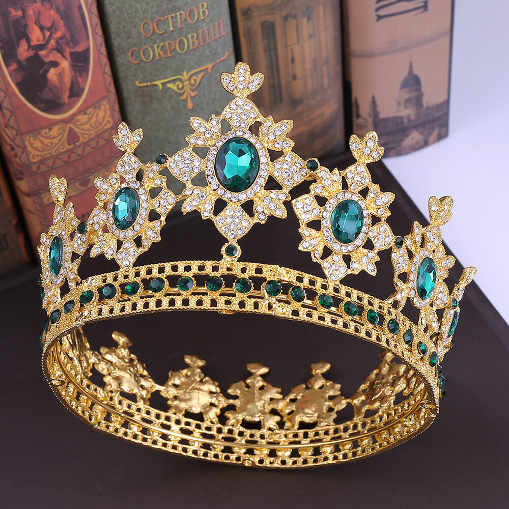 Luxury 5 Colors Crystal Queen Wedding Prom Party Pageant Tiara Crown ...