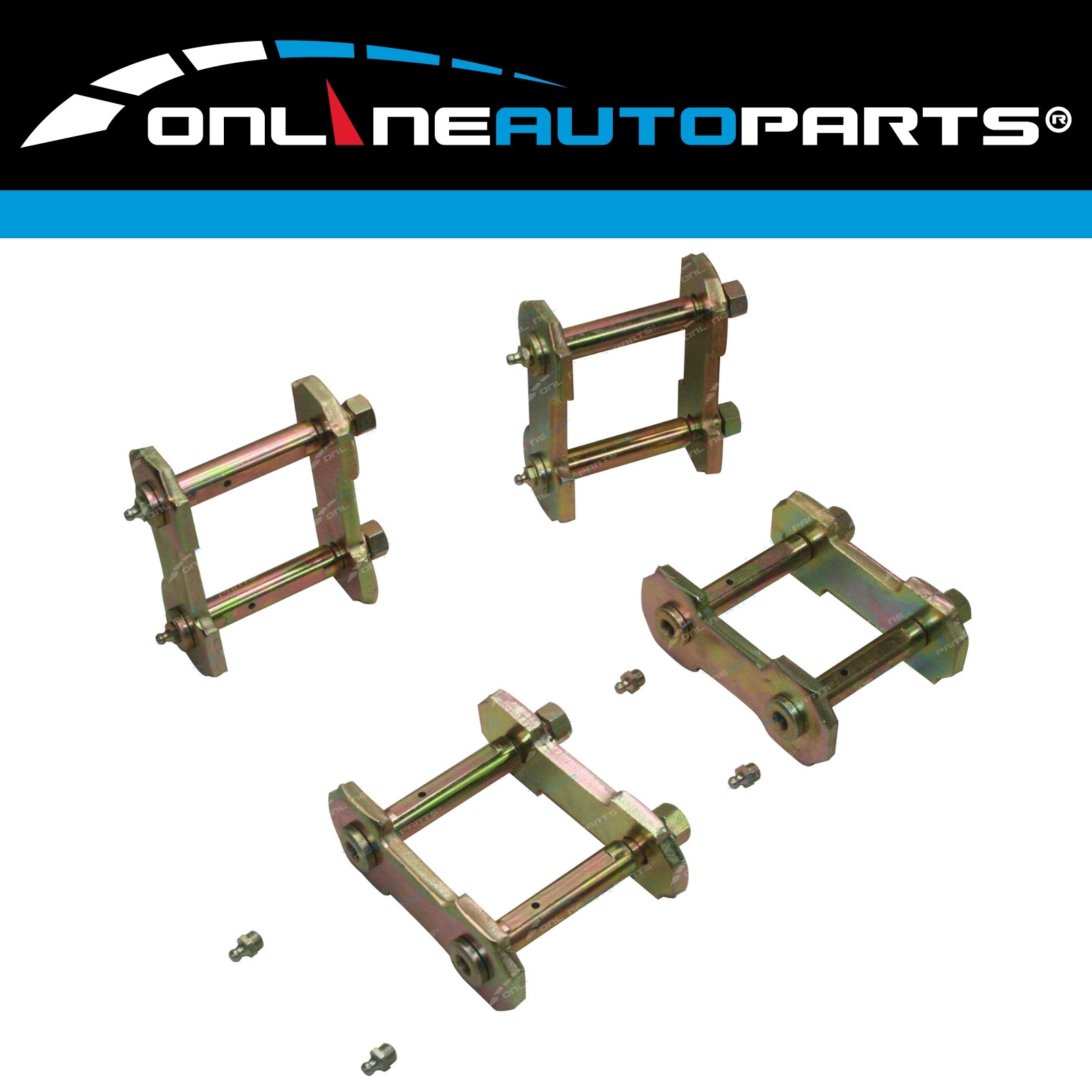 4 Leaf Spring Shackles for Landcruiser 40 Series BJ40 BJ42 FJ40 FJ45 8/ ...