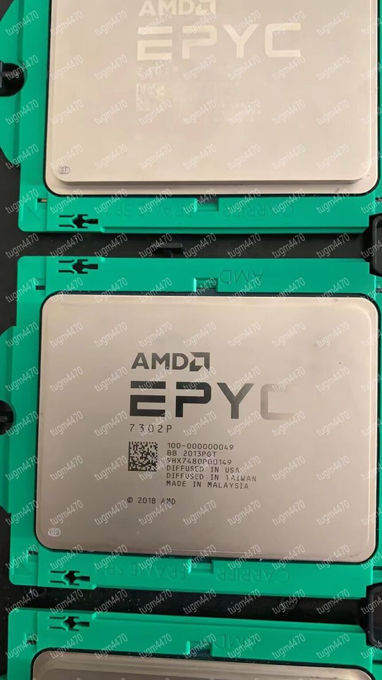 AMD EPYC 7302P cpu processor 16 cores 32 threads 3.0GHz 155W no lock | eBay