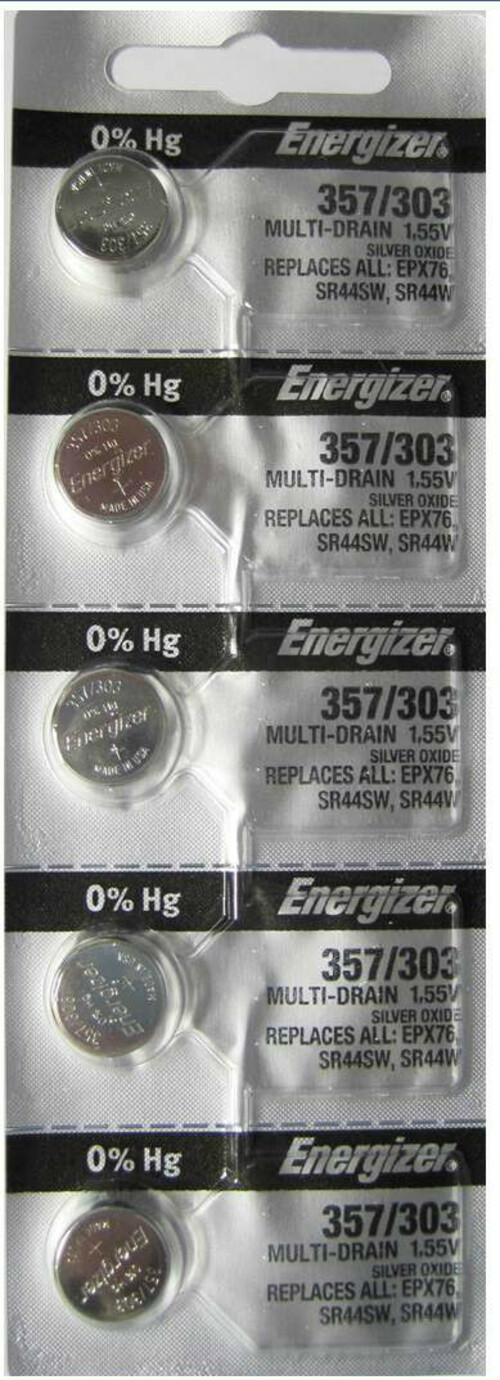 15 Energizer 357 303 EPX76 SR44SW AG13 LR44 D357H 228 J 280-62 SB-B9 ...