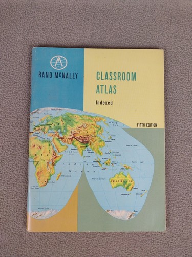 Rand McNally Classroom Atlas 1968 Vintage Maps World USA 5th Edition | eBay