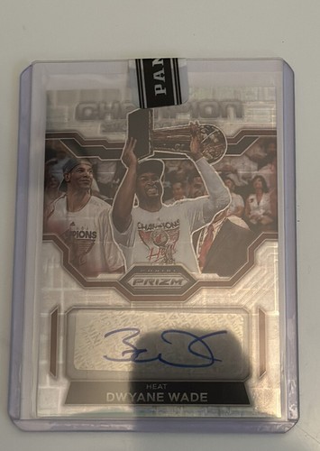 2022-23 Panini Prizm DWAYNE WADE Heat Auto SILVER PANDORA AUTOGRAPH 02/ ...