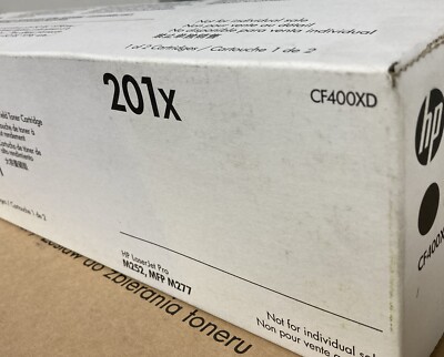 HP 201X (CF400XD) Black Ink Cartridge 190780321355 | eBay