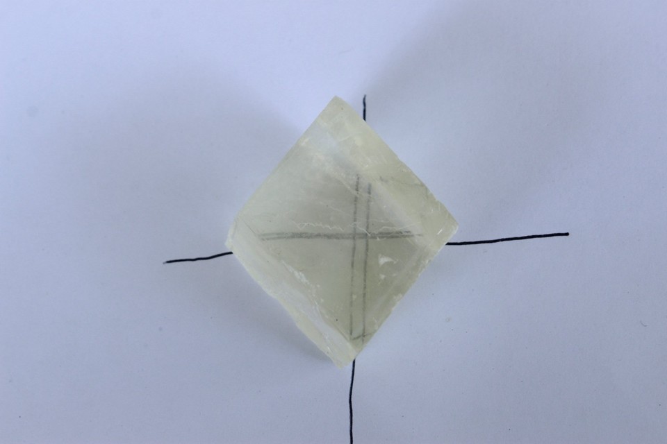 Iceland Spar Calcite Rhombohedron Double Refractive 53.7gm | eBay