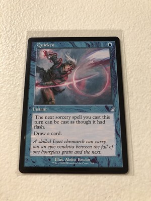 Quicken 318 Retro Frame NON Foil Ravnica Remastered RVR MTG Magic Pack ...