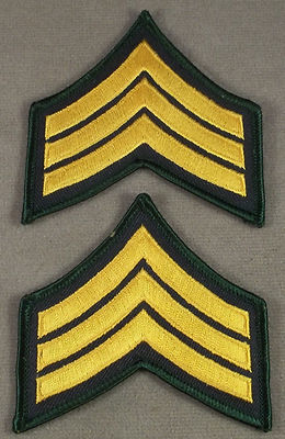 Law Enforcement - Police - Security Guard Sergeant Sleeve Rank Insignia ...