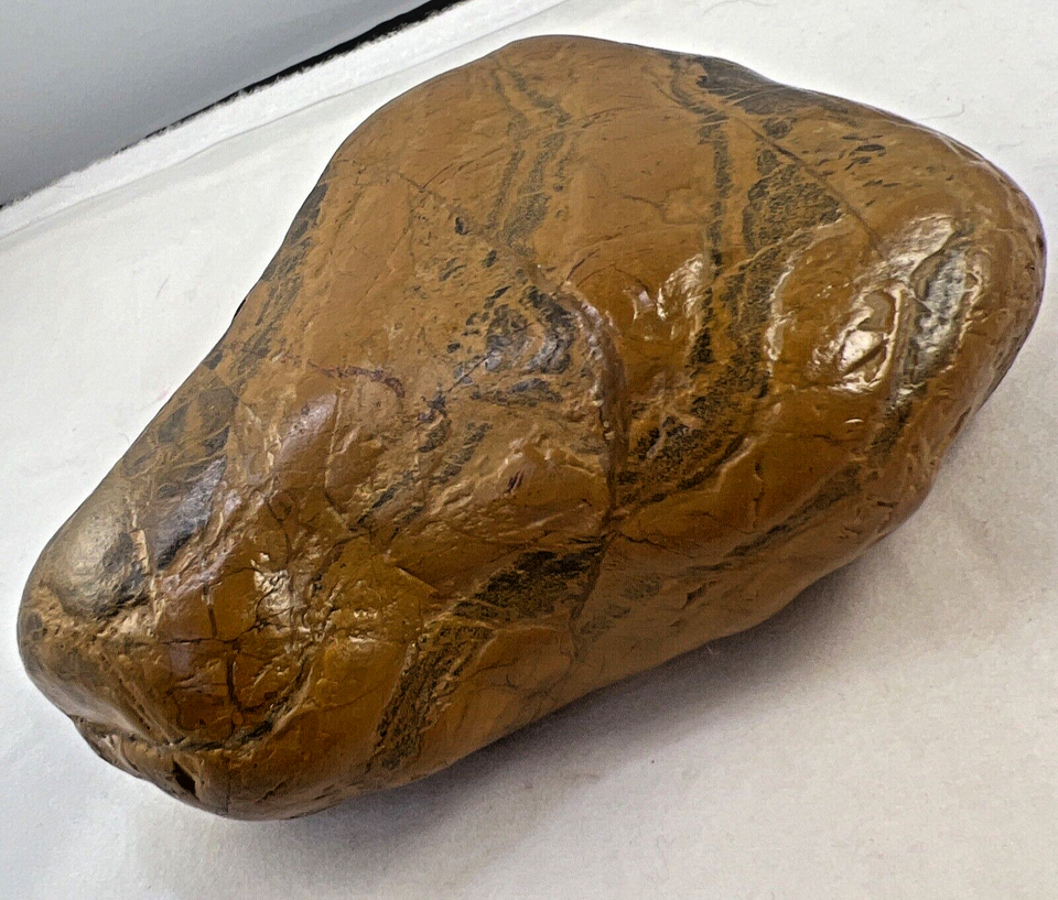 Yellow Jasper WYO Banded Iron Tiger Ironstone GENESIS Mormon Seer Stone ...