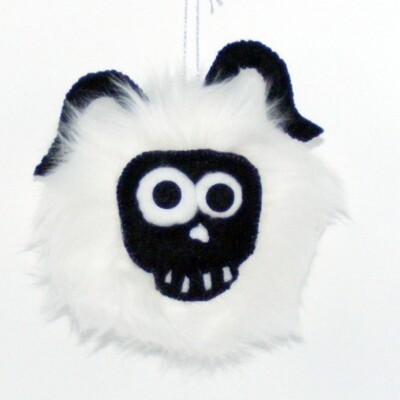 Handmade Primitive Monster, Fuzzy Creature, String for Hanging New, 4 ...